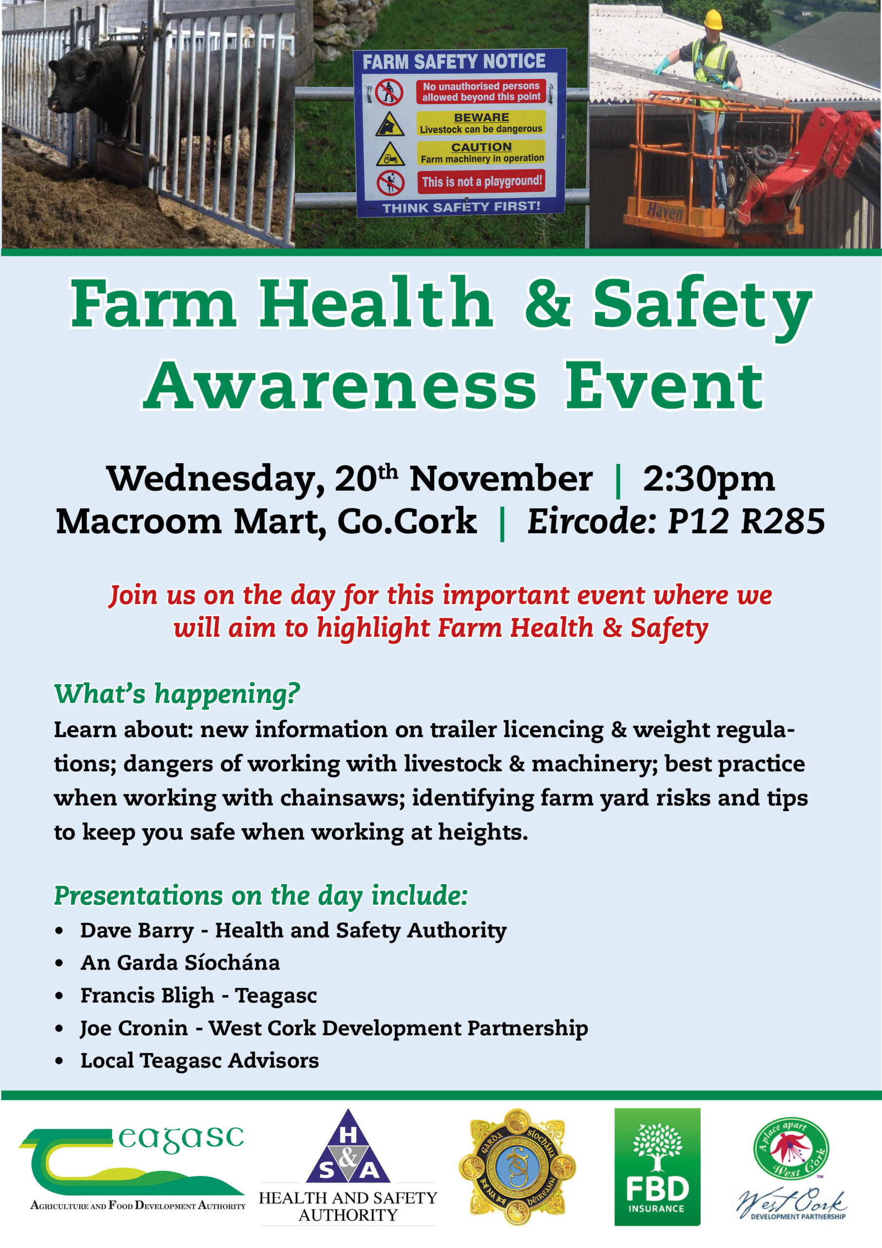 Family Farm Health and Safety Awareness Day - Teagasc | Agriculture and ...